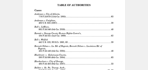 Benchly | Table of Authorities Generator